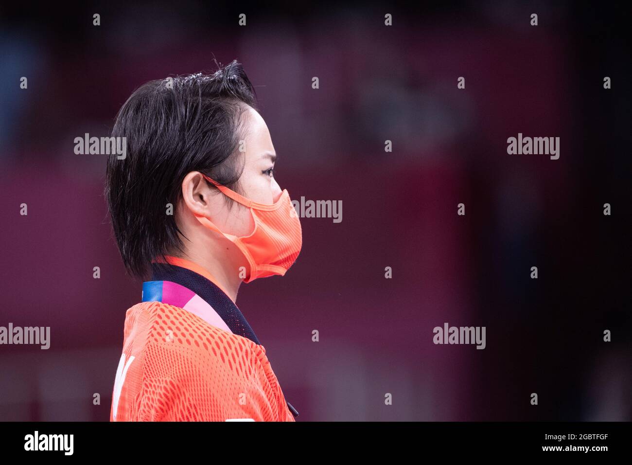 Tokyo, Japan. 5th Aug, 2021. SHIMIZU Kiyou (JPN) silver medal, award ...