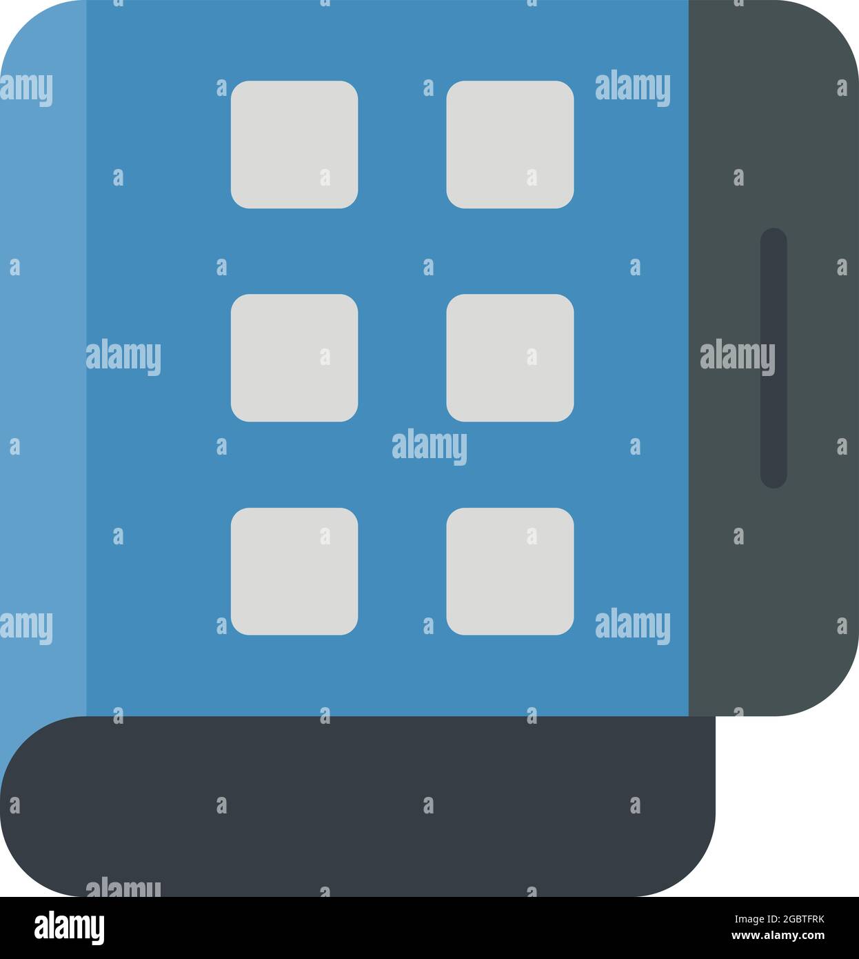 Flex screen fold icon. Flat illustration of flex screen fold vector ...