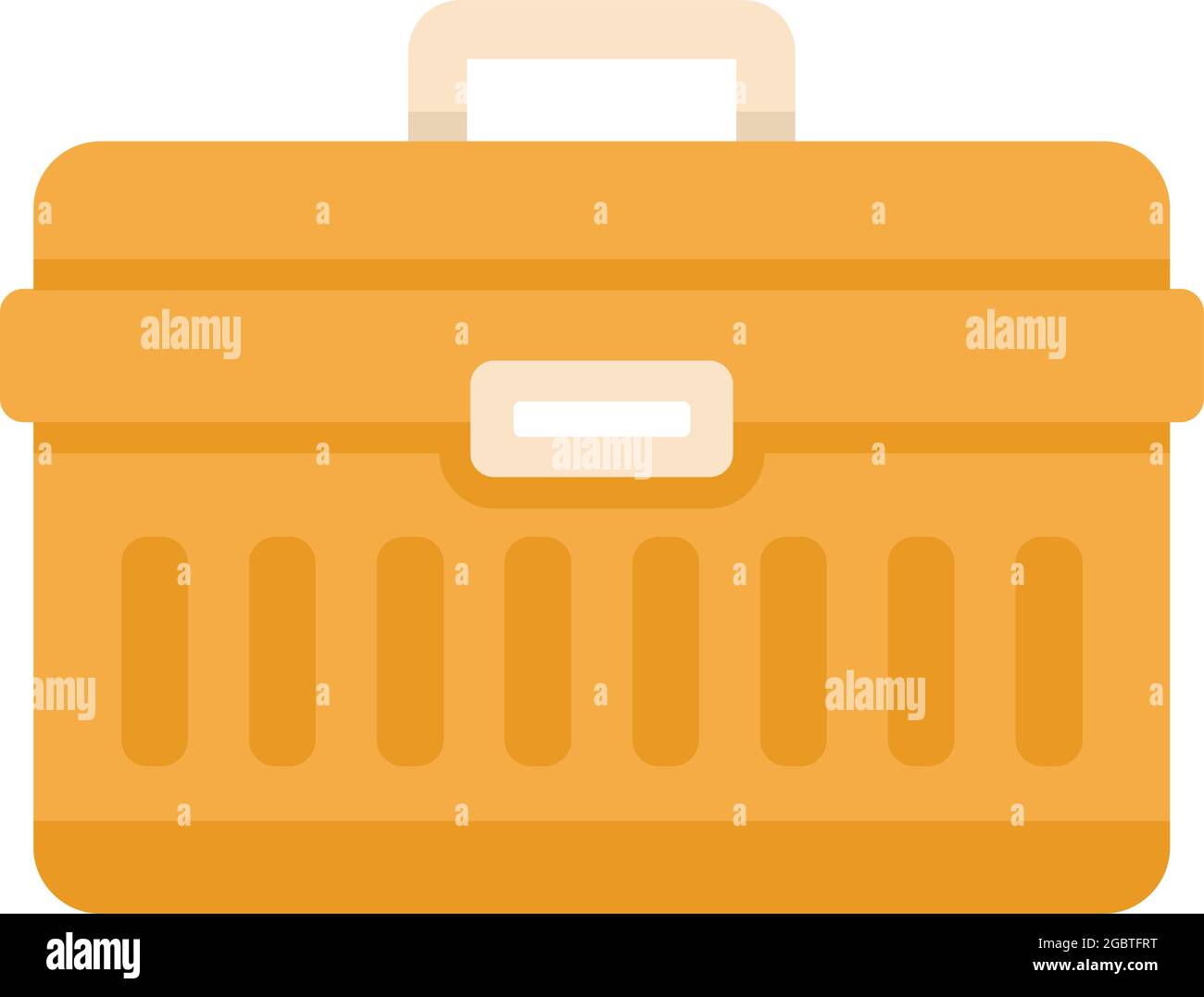 Window installation tool box icon. Flat illustration of window ...