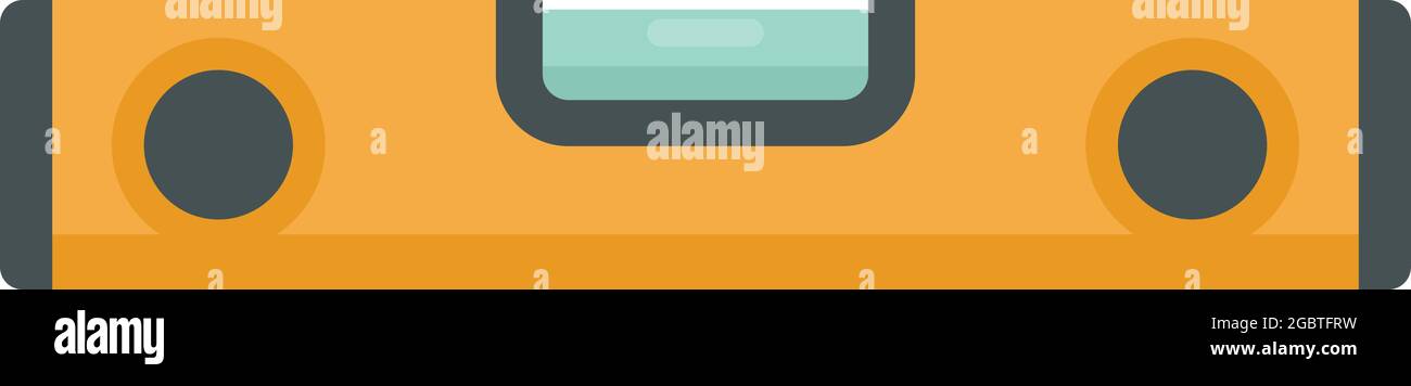 Construction level bar icon. Flat illustration of construction level ...