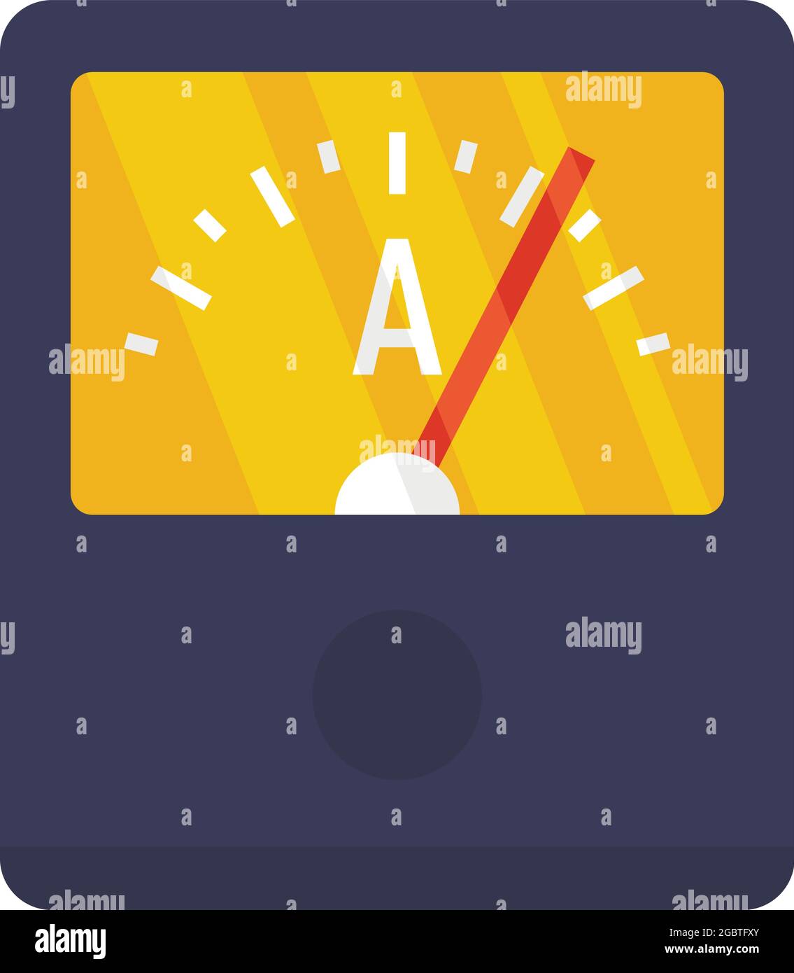 Ampere Meter device icon. Flat illustration of Ampere Meter device ...