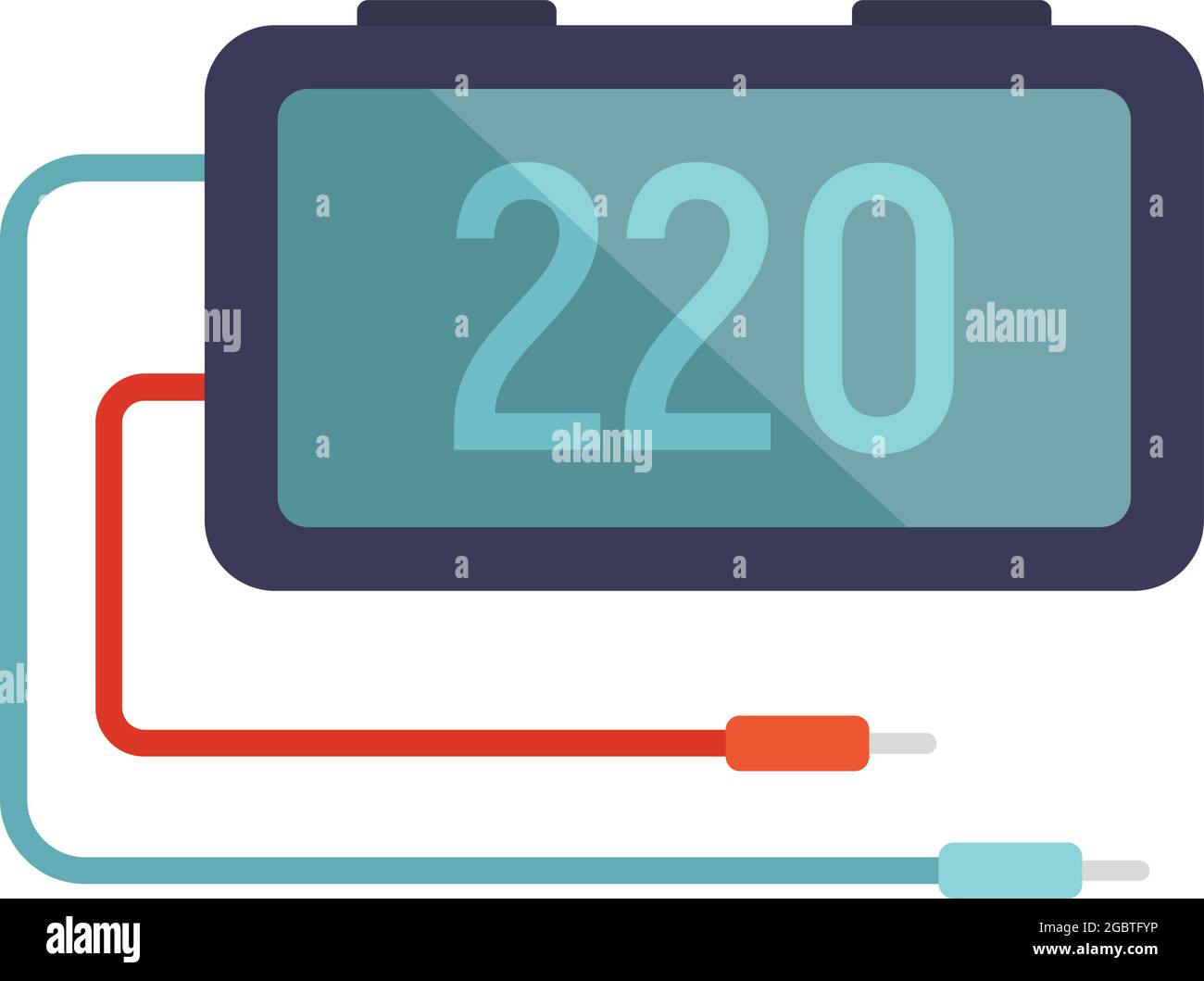 Digital multimeter icon. Flat illustration of digital multimeter vector ...