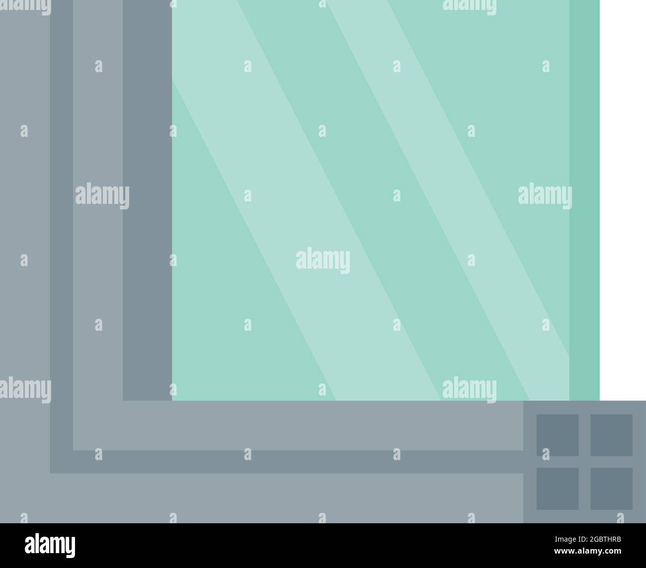 Windows section icon. Flat illustration of windows section vector icon ...