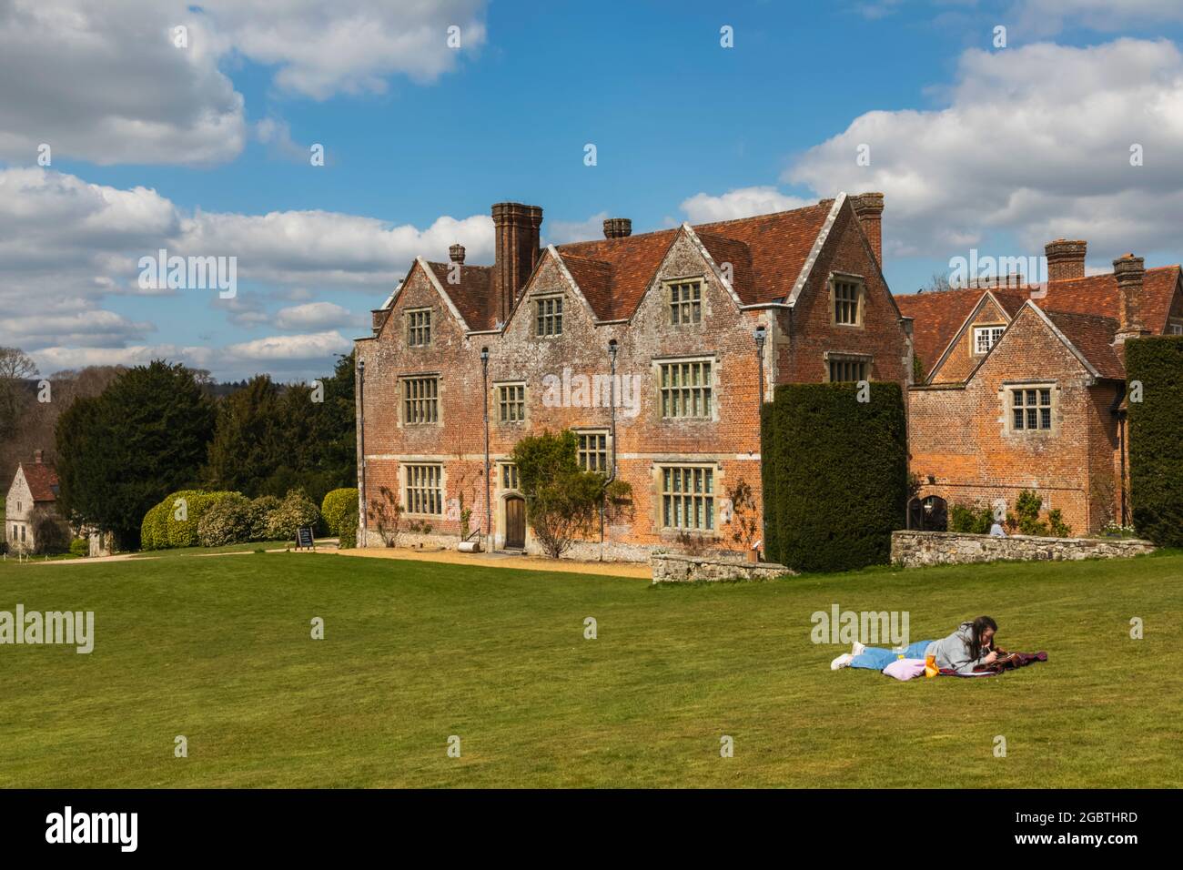 England, Hampshire, Alton, Chawton, Chawton House Stock Photo - Alamy