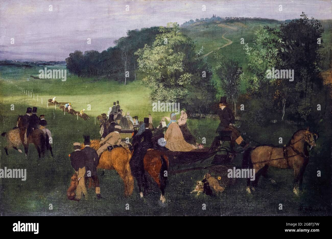 At the races painting hi-res stock photography and images - Alamy