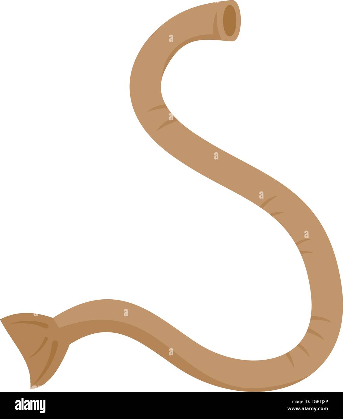 Parasite worm icon. Flat illustration of parasite worm vector icon ...