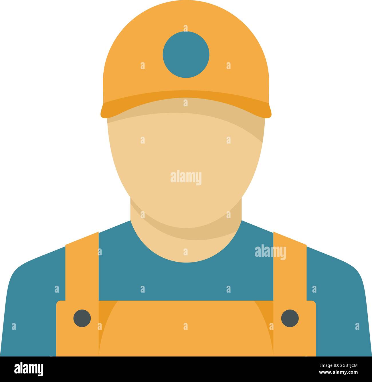 Window installation worker icon. Flat illustration of window ...