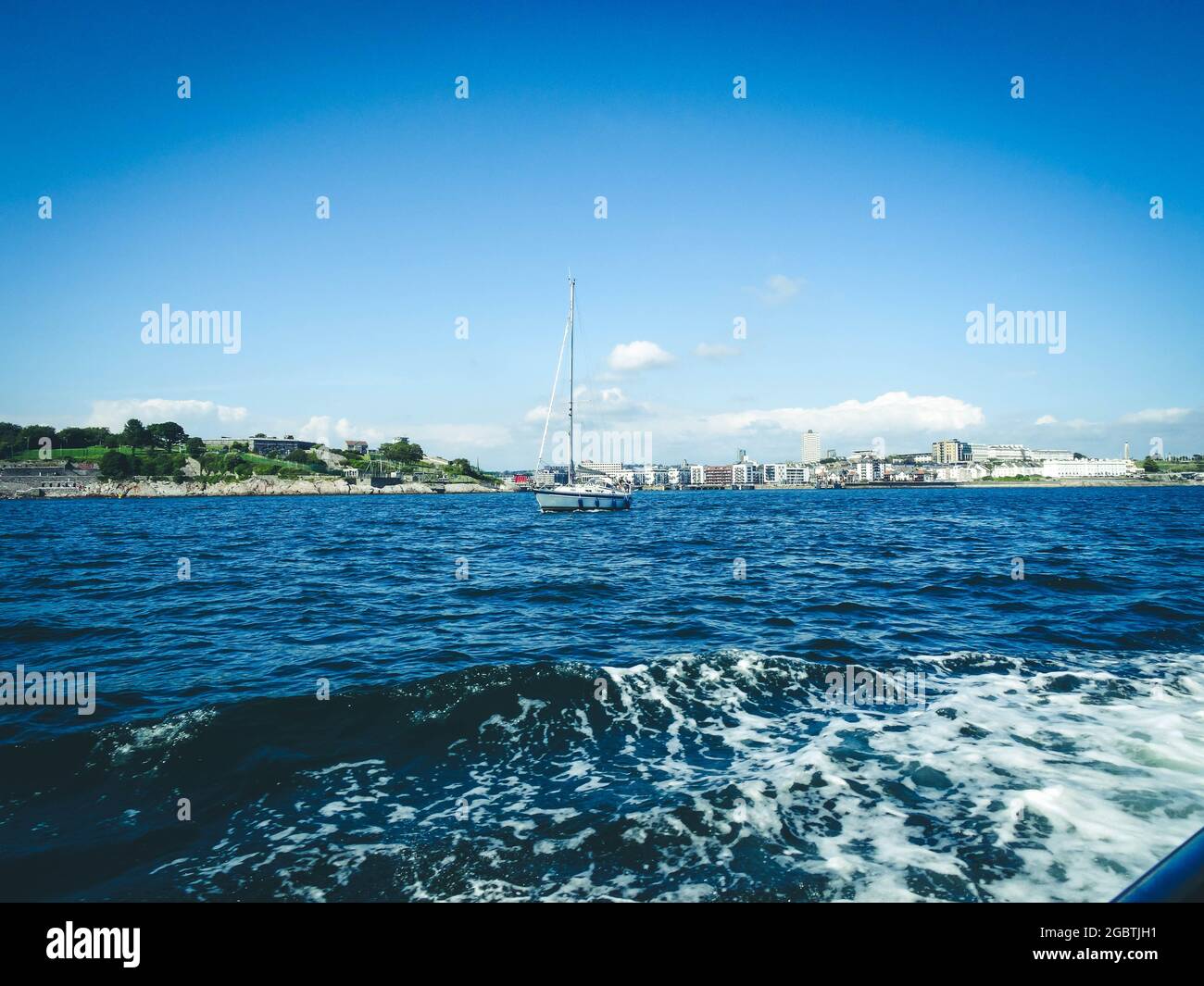 Sailing Home, The River Tamar, Plymouth, UK Stock Photo - Alamy