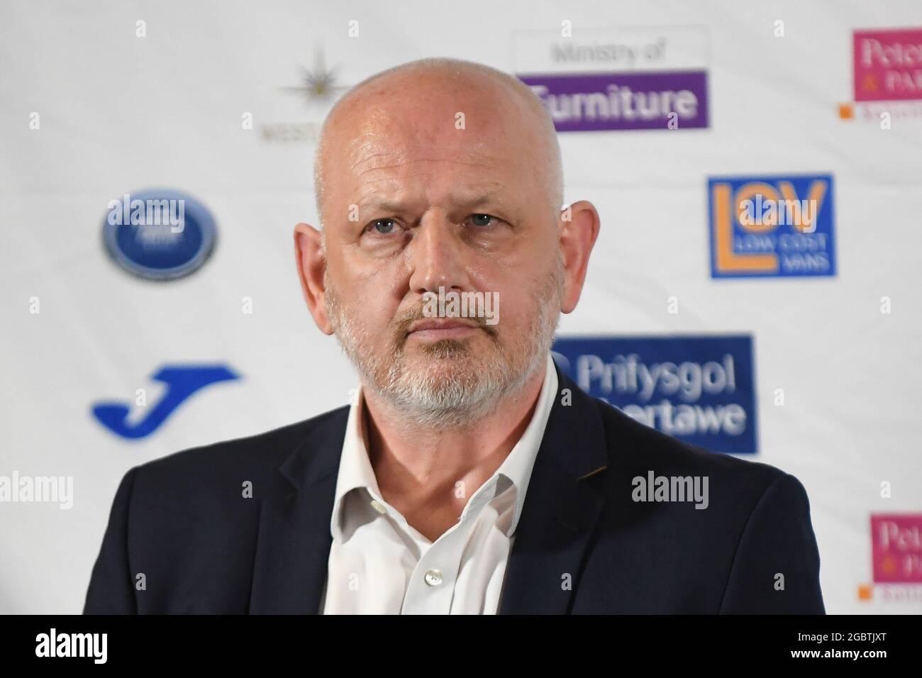 CEO Julian Winter at Swansea City unveil of Russell Martin as new head ...