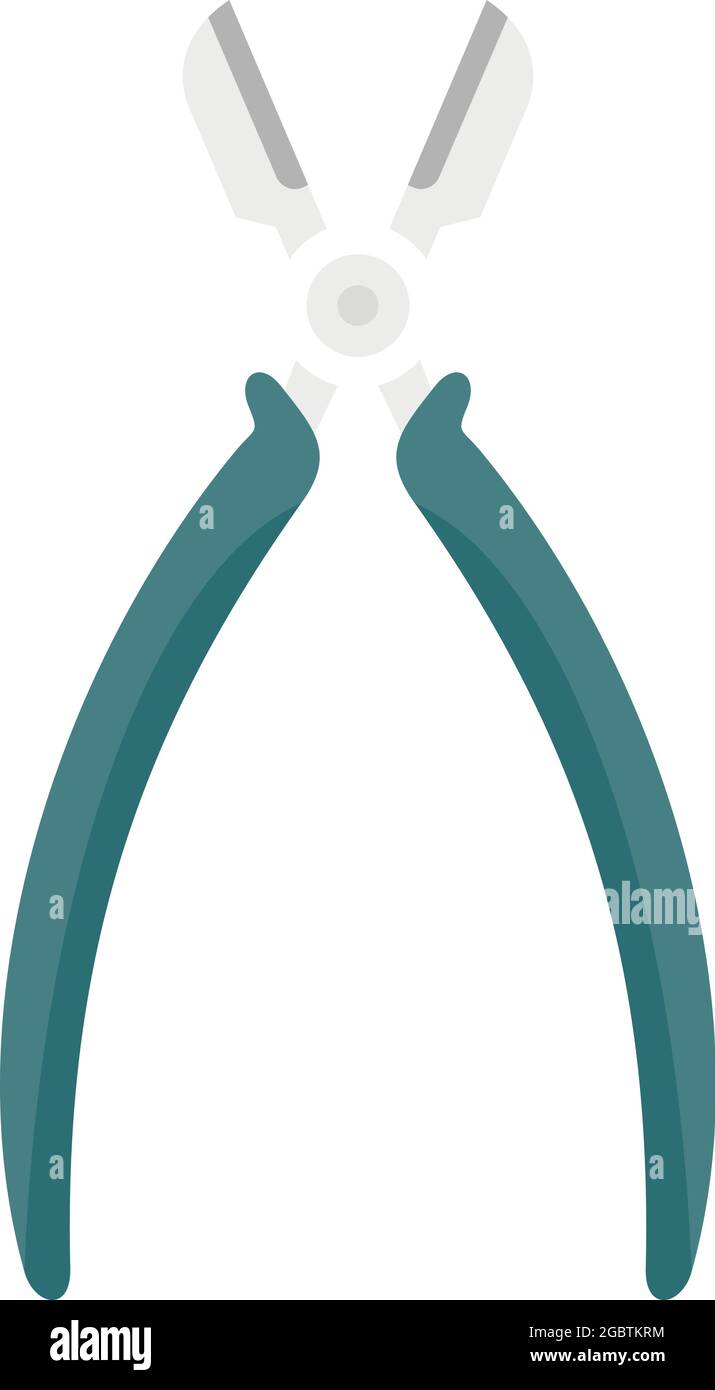 Medical pliers icon. Flat illustration of medical pliers vector icon ...