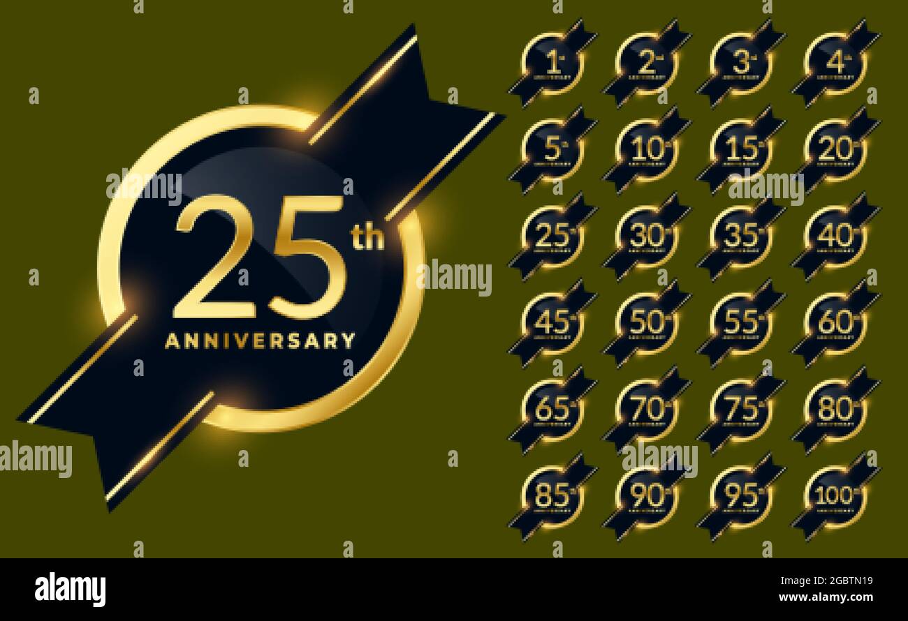 25th Anniversary Badge High Resolution Stock Photography and Images - Alamy