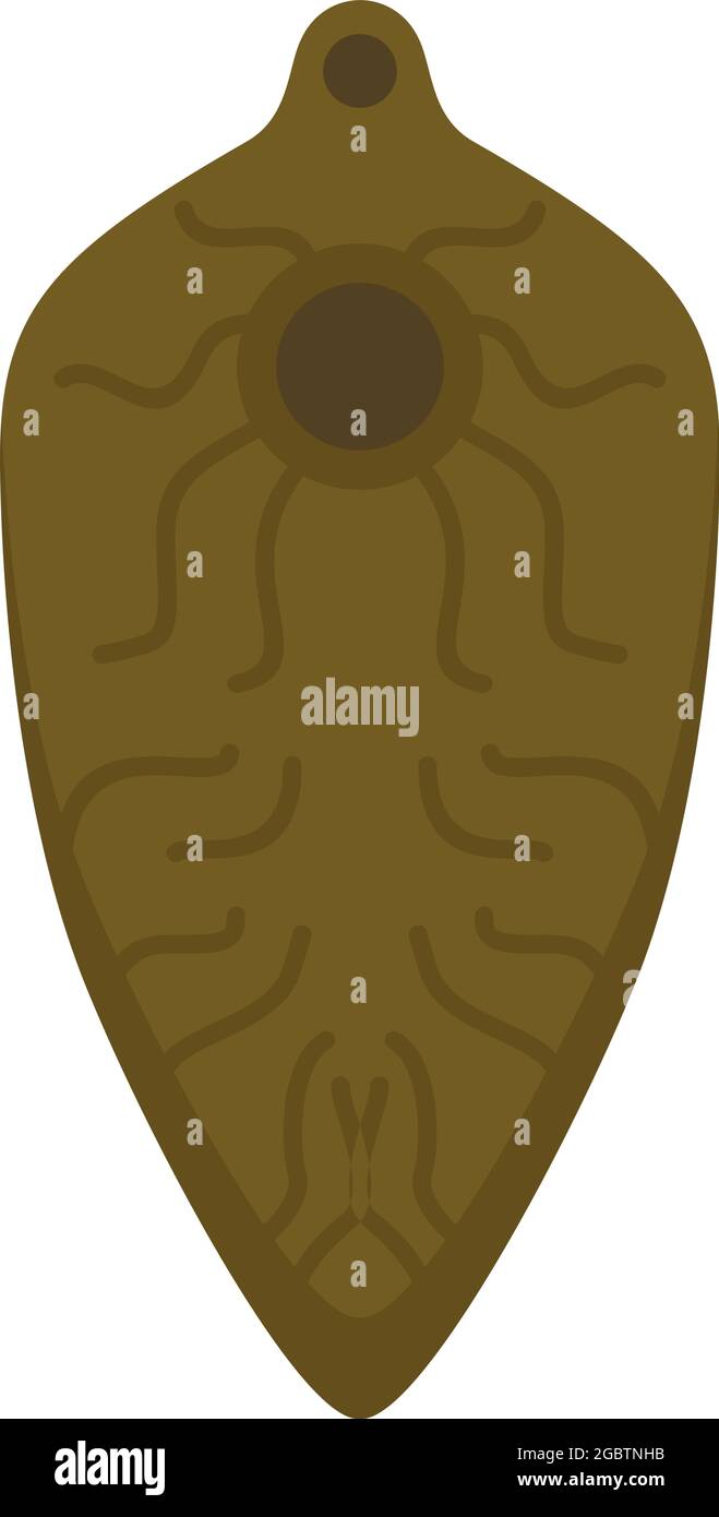 Intestinal parasite icon. Flat illustration of intestinal parasite ...