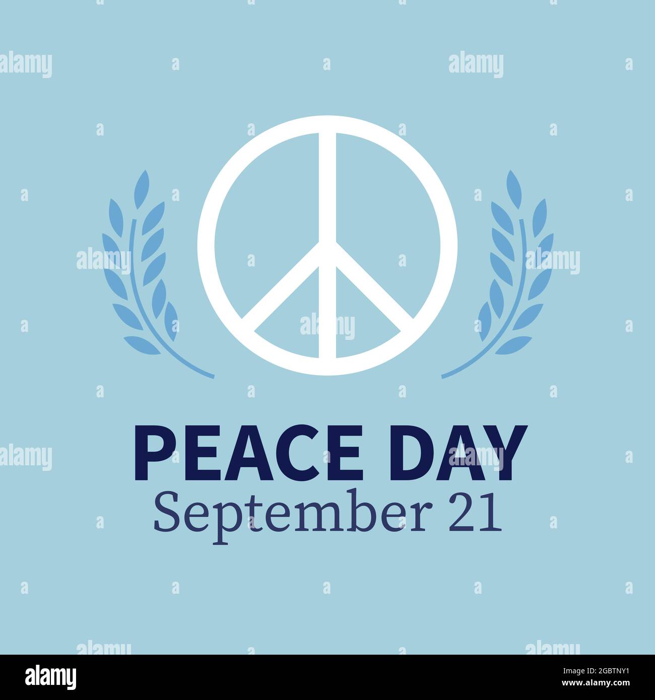 Pacific symbol with olive branches with the inscription Stock Vector ...