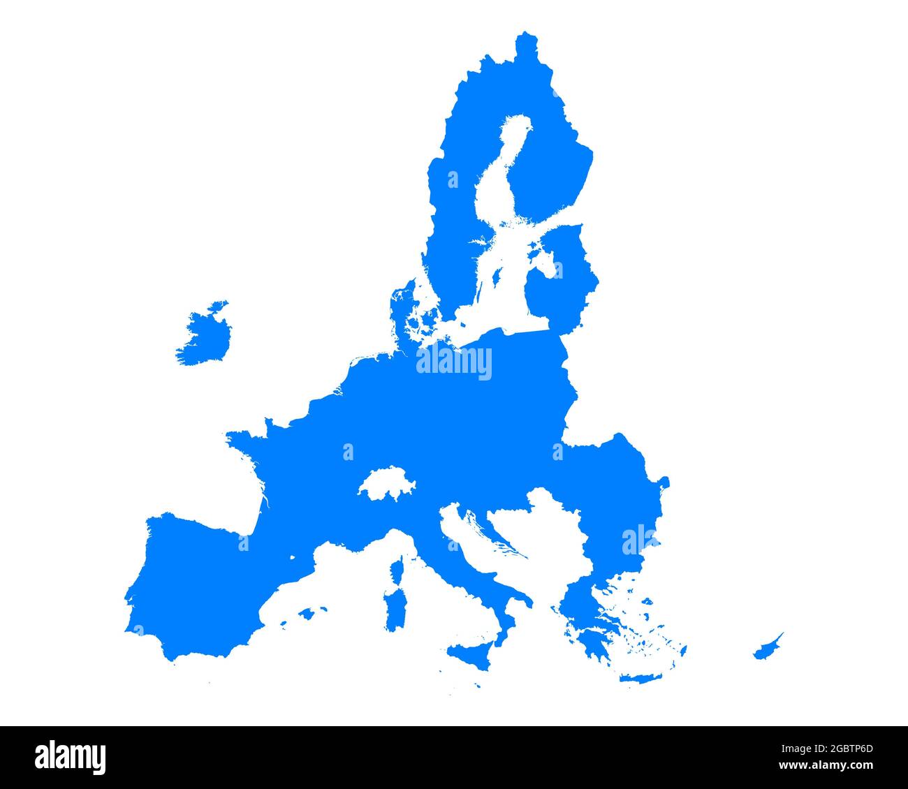 Map of European Union Stock Photo - Alamy