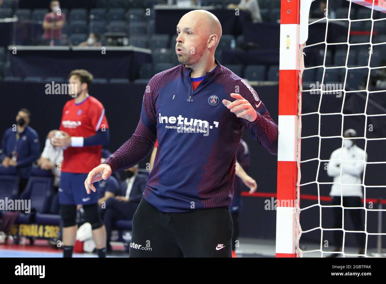 Vincent Gerard of Paris Saint Germain Trophy during the EHF Champions ...