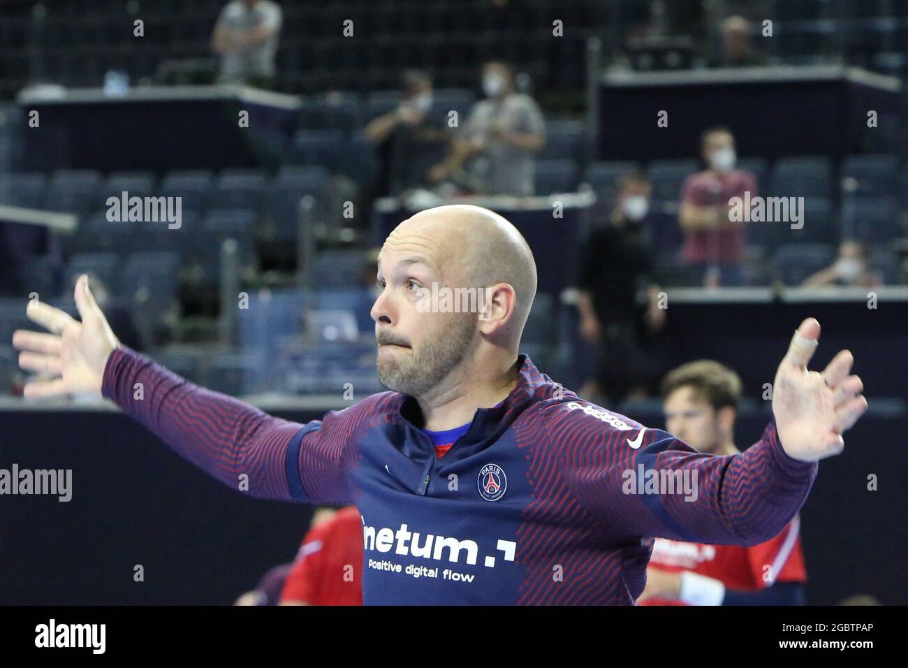Vincent Gerard of Paris Saint Germain Trophy during the EHF Champions ...