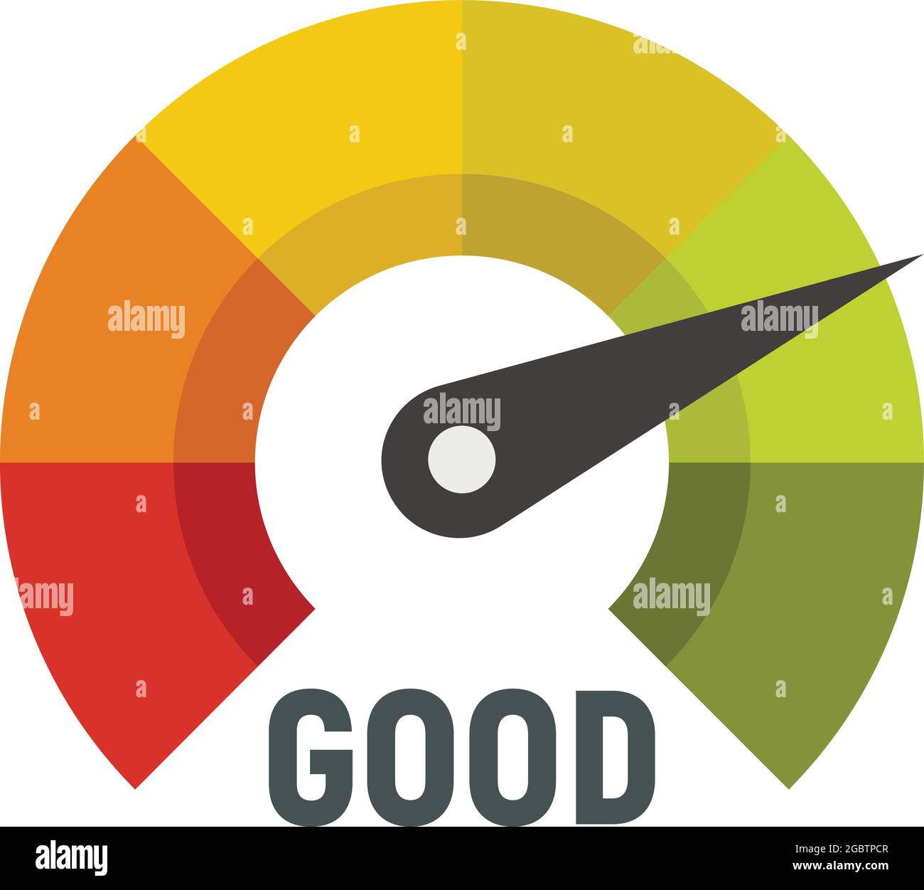 Good dial level icon. Flat illustration of good dial level vector icon ...