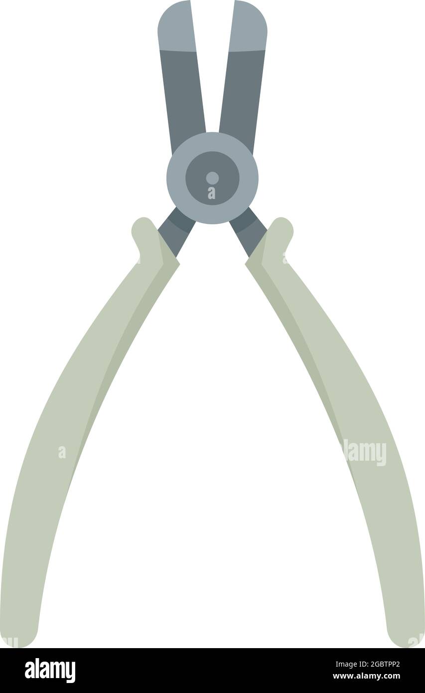 Forceps icon. Flat illustration of forceps vector icon isolated on ...