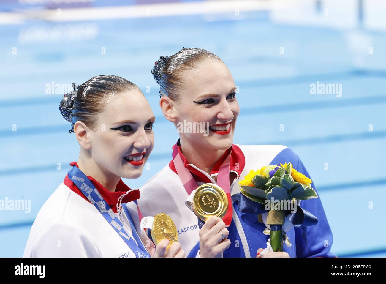 KOLESNICHENKO Svetlana, ROMASHINA Svetlana (ROC) Gold Medal during the ...