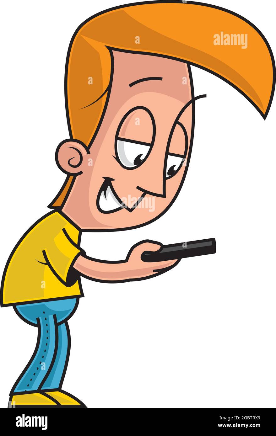 Full length man smartphone Cut Out Stock Images & Pictures - Alamy