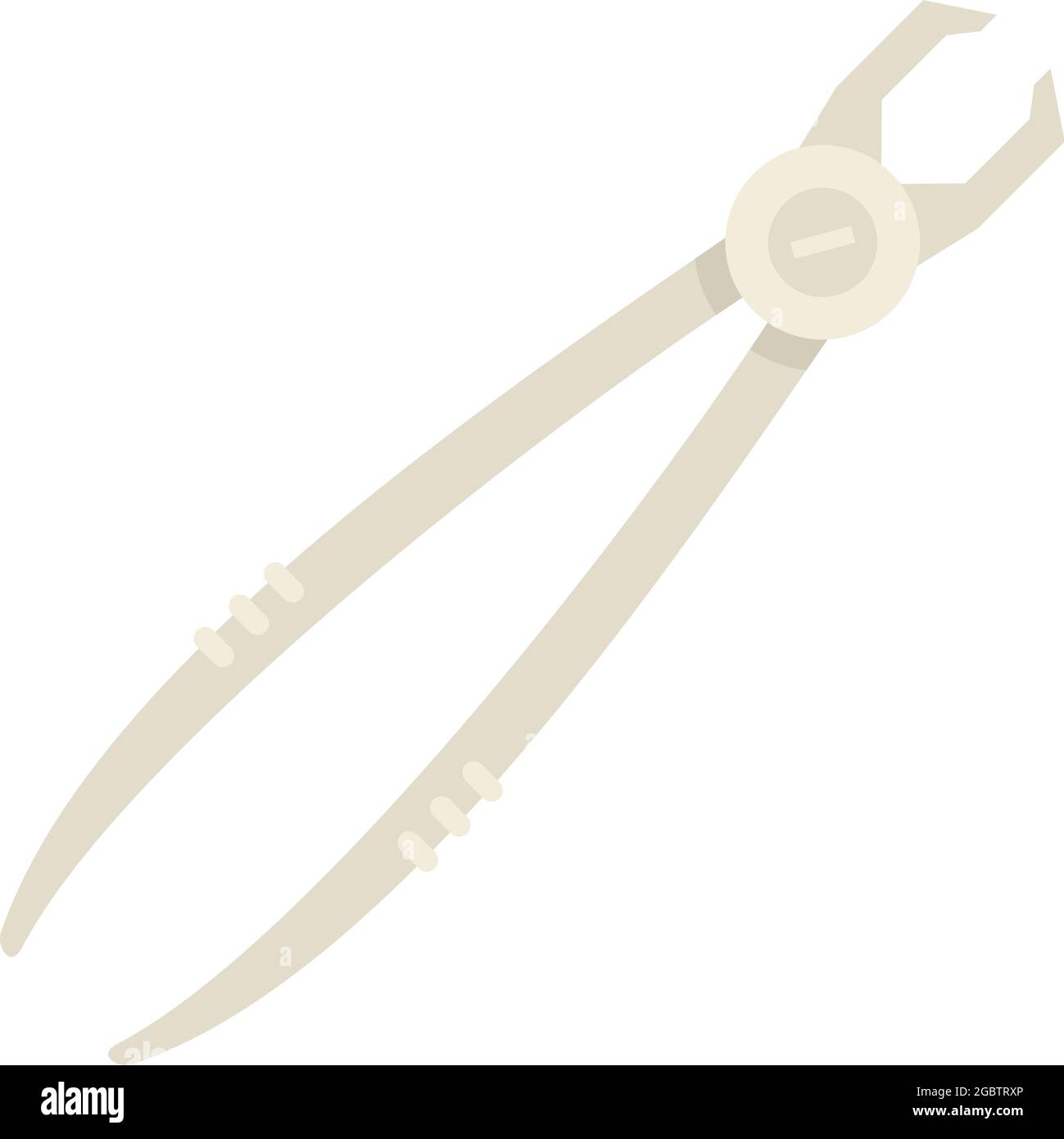 Forceps tongs icon. Flat illustration of forceps tongs vector icon ...