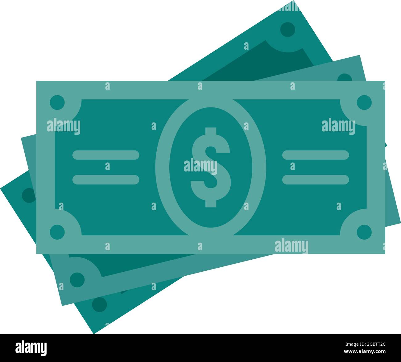 Money cash icon. Flat illustration of money cash vector icon isolated ...