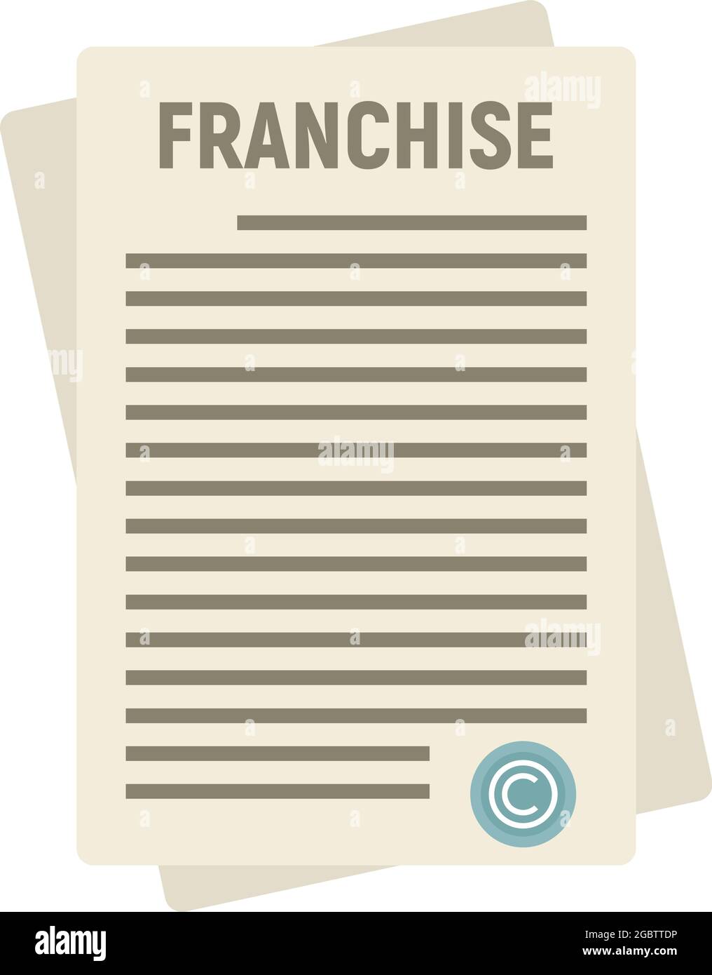 Franchise documentation icon. Flat illustration of franchise ... Franchise documentation icon. Flat illustration of franchise ...
