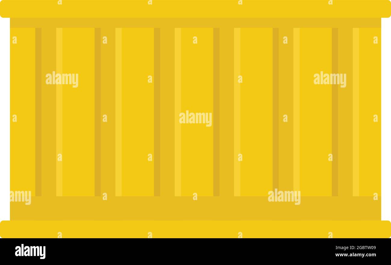 International cargo container icon. Flat illustration of international ...