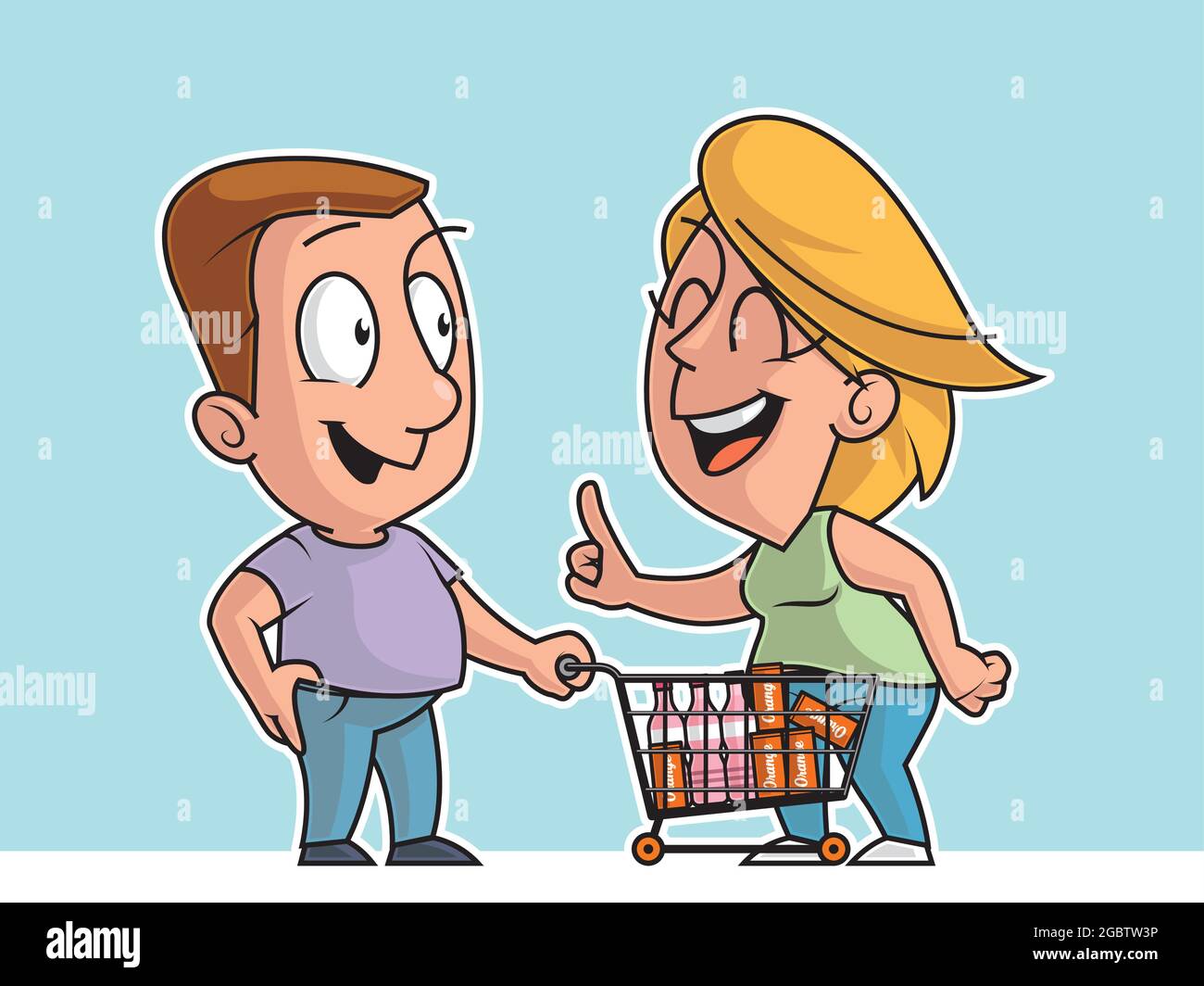 Happy customers Stock Vector Images - Alamy