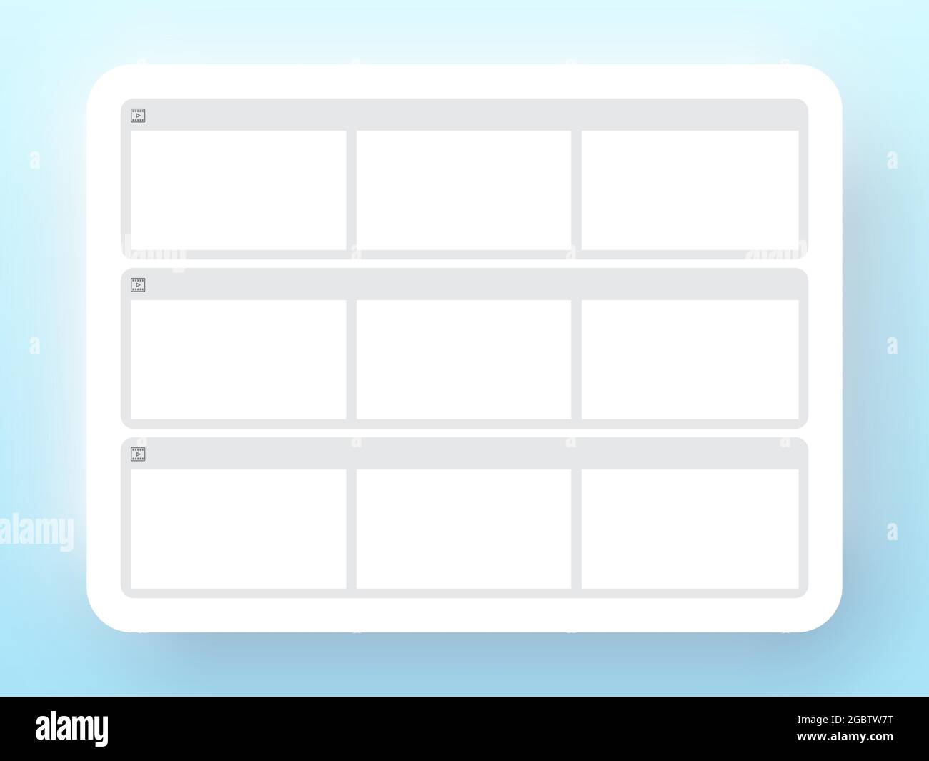 Storyboard Film Video Template for Movie Creation Stock Vector Image ...