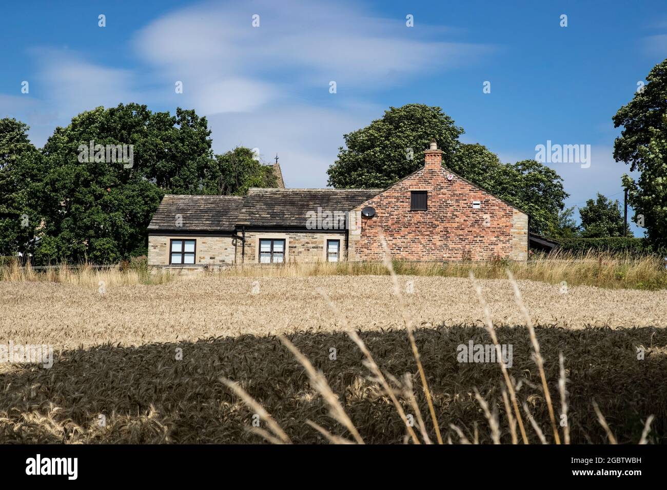 A traditional stone and brick built farm house in a secluded Yorkshire ...