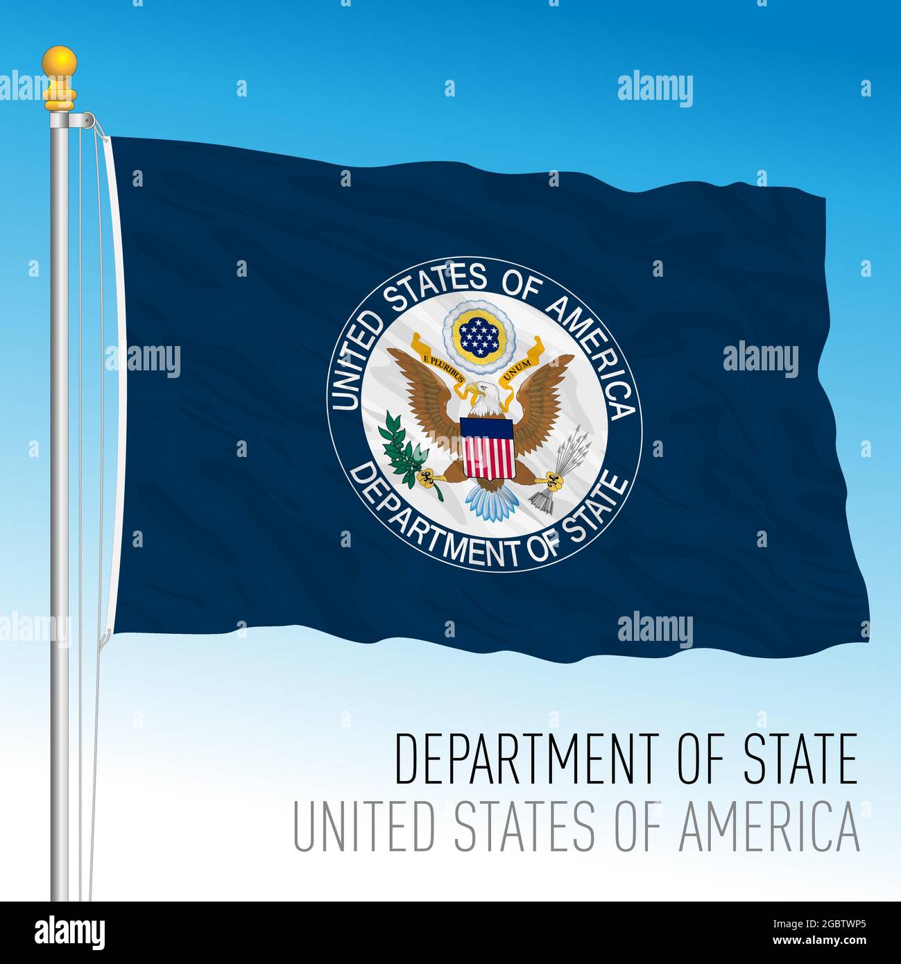 US Department of State flag, United States of America, vector ... US Department of State flag, United States of America, vector ...