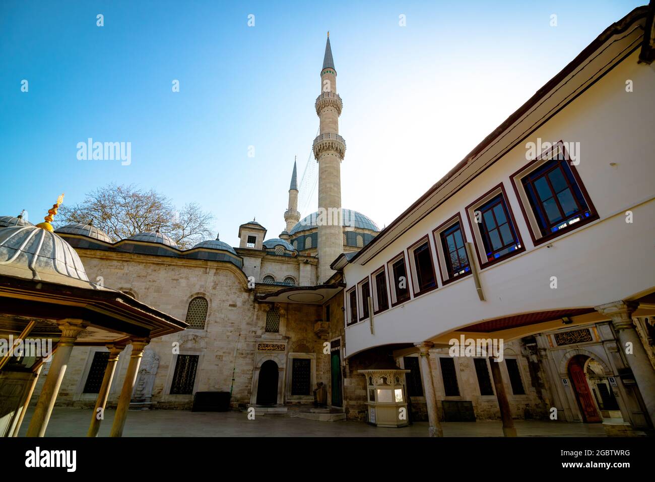 Eyup Sultan Mosque in Istanbul. One of the oldest mosque in Istanbul ...