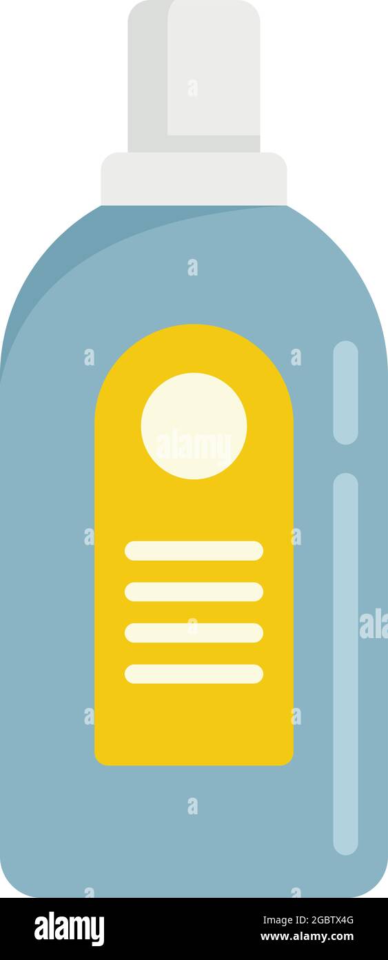 Tattoo spray bottle icon. Flat illustration of tattoo spray bottle ...