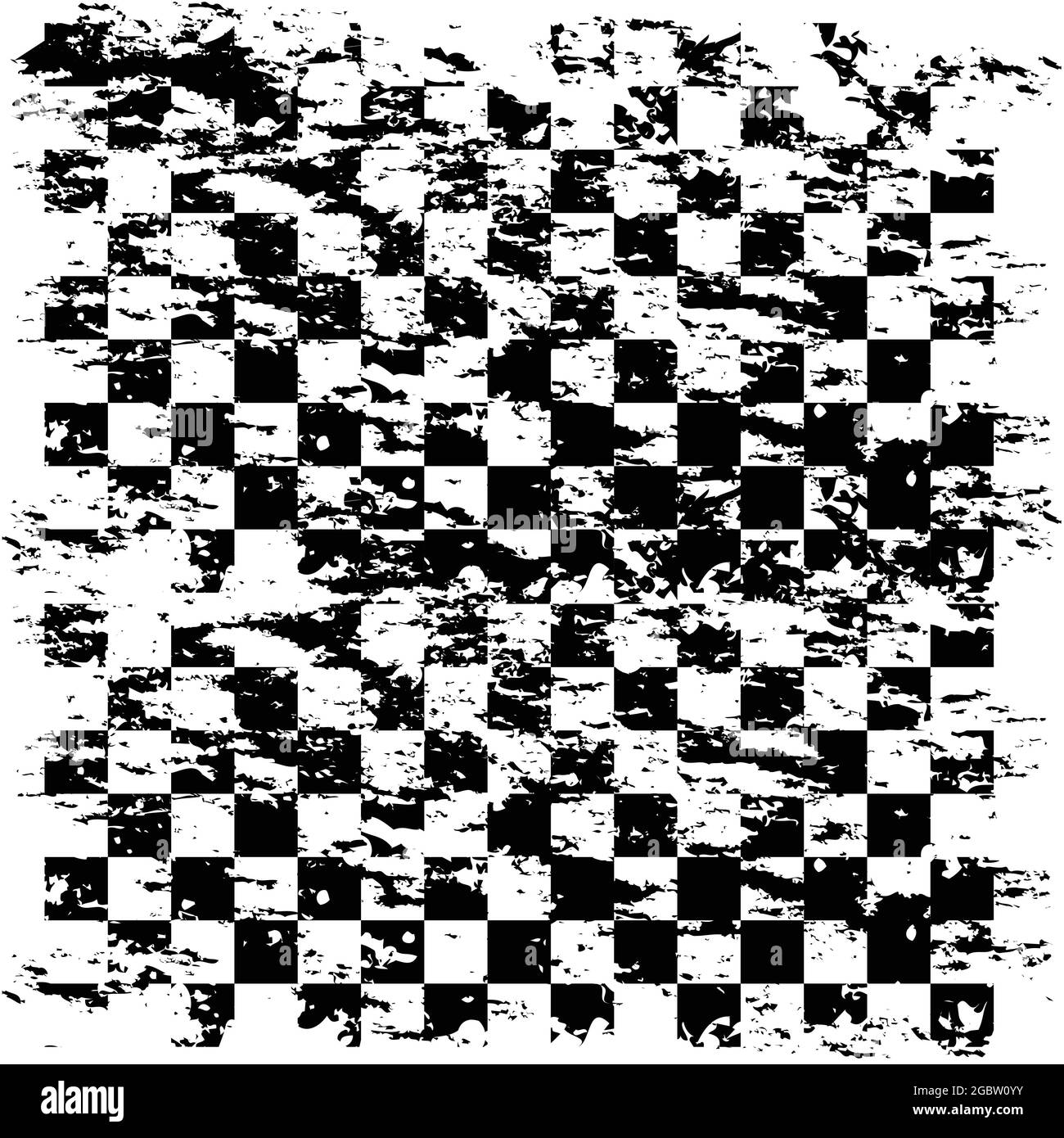 Black white checkered flag texture Stock Vector Images - Alamy