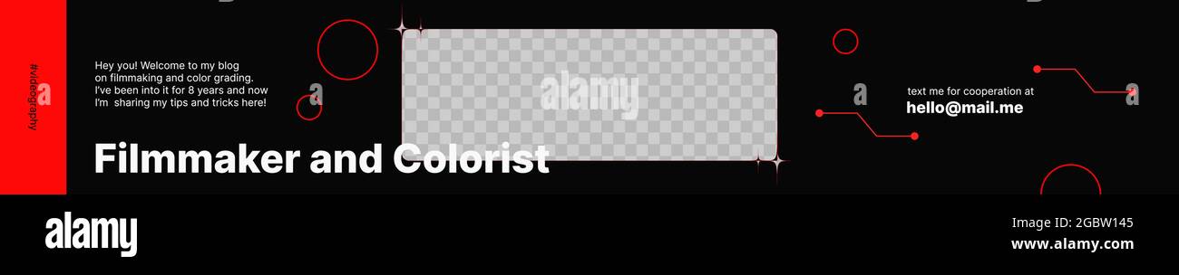 Horizontal Channel Banner for Traveling Blog Channel. Put Your Content ...