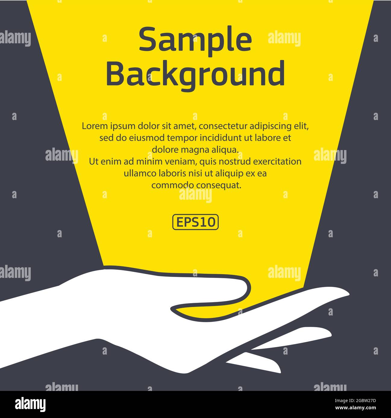 Hand power light Stock Vector Images - Alamy