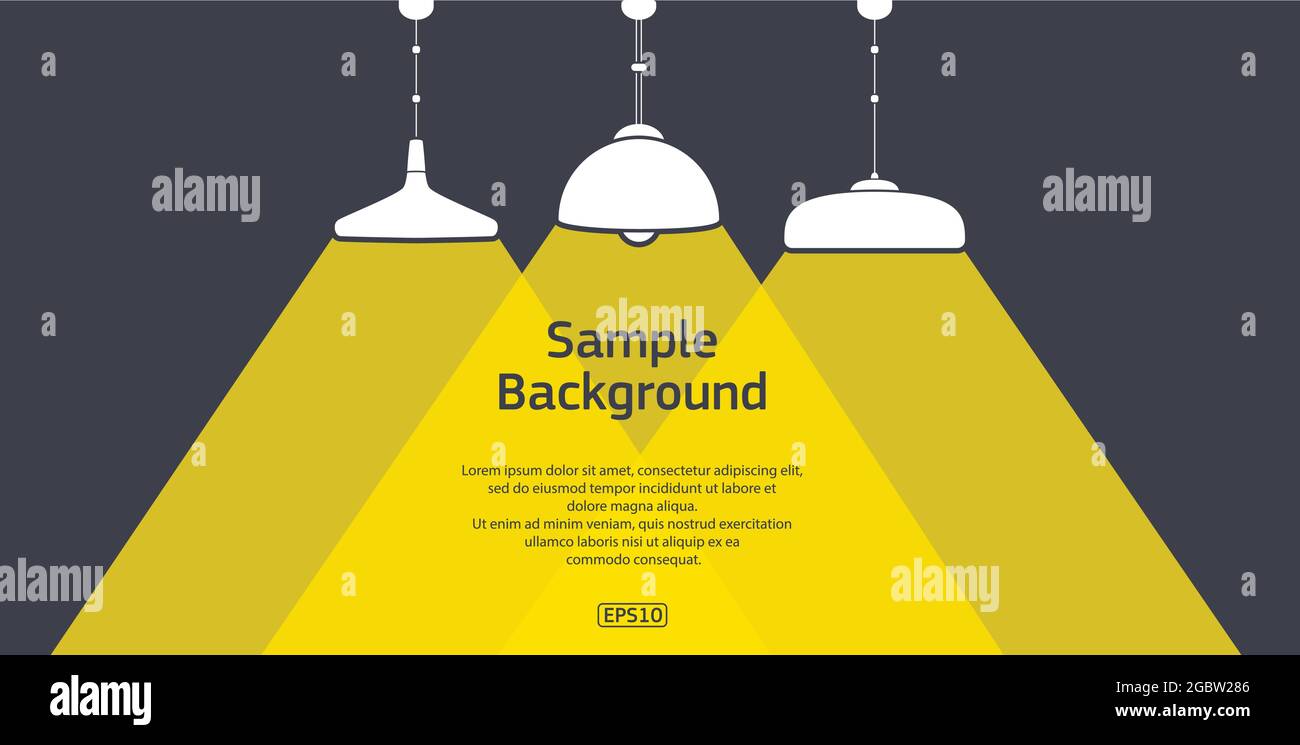 Flat ceiling lights set with sample text Stock Vector Image & Art - Alamy