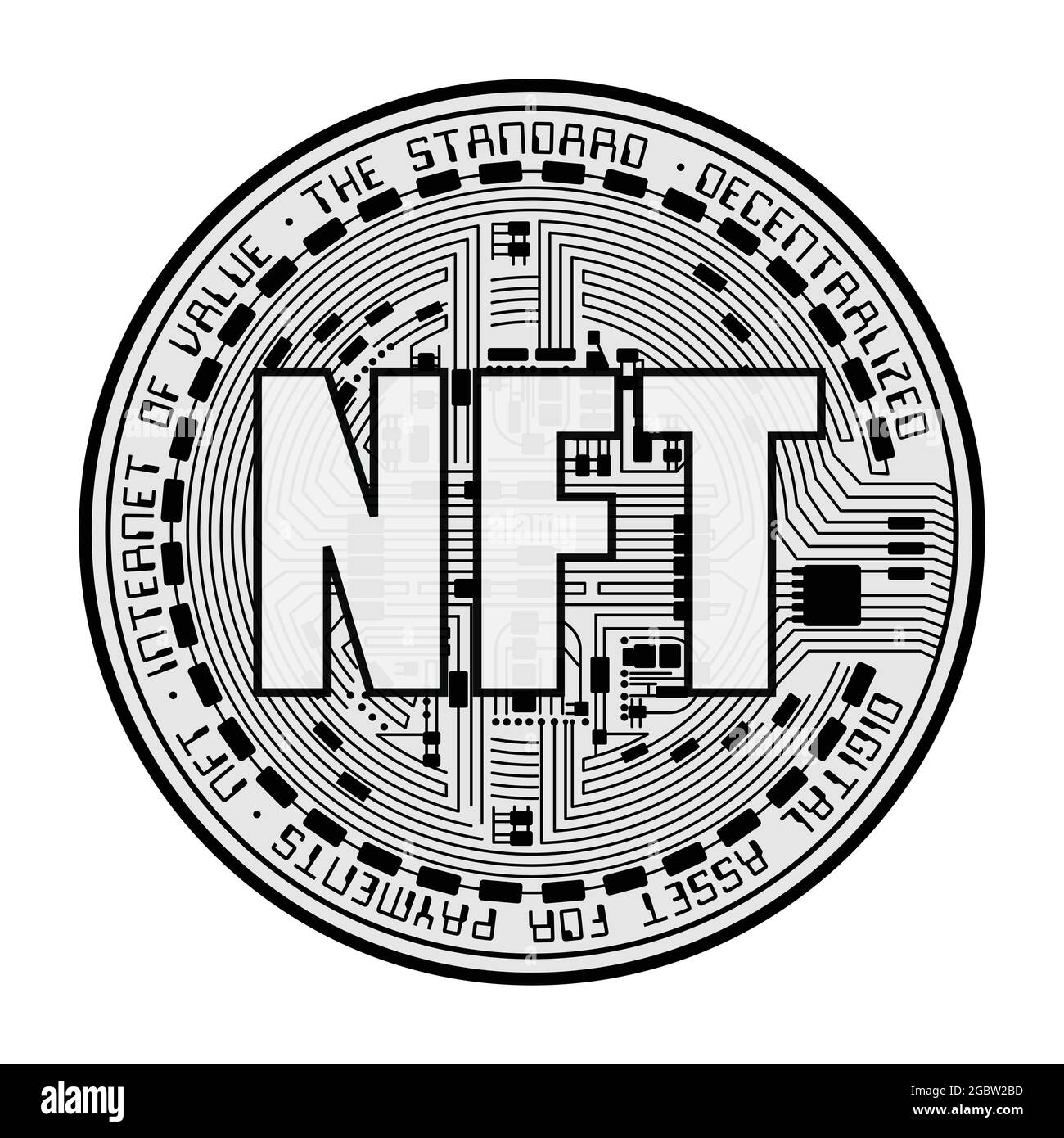 Nft cryptocurrency Black and White Stock Photos & Images - Alamy