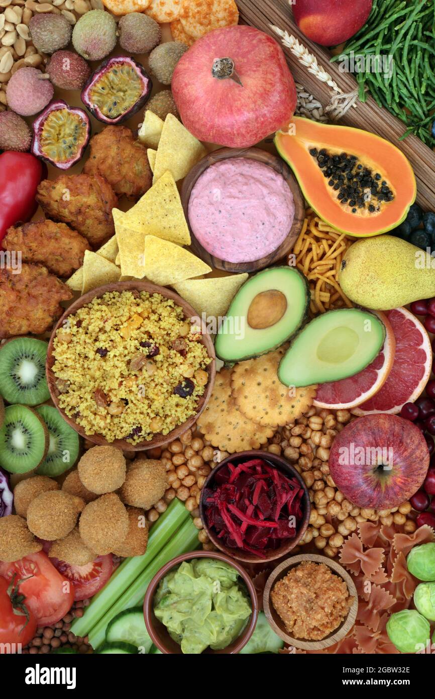 Vegan and vegetarian food, plant based foods for health, fitness, high ...