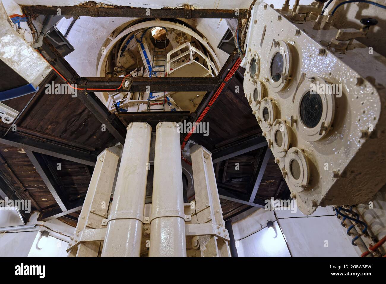 HUNSPACH, FRANCE, June 24, 2021 : A 75mm combat block and its turret ...