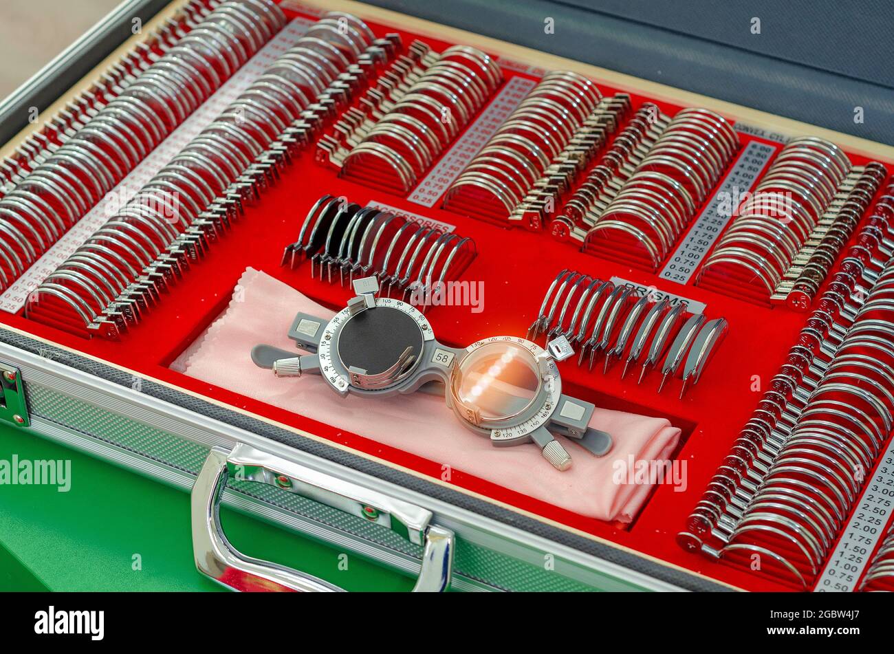 Trial eye test lenses hi-res stock photography and images - Alamy