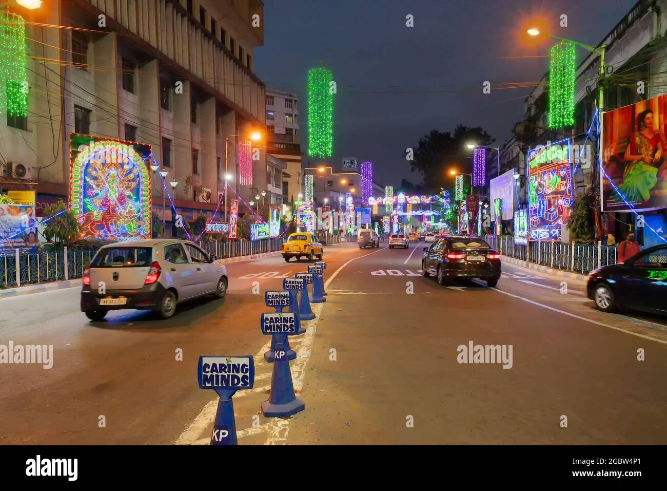 Park Street,Kolkata, India - 12th November 2020 : Park street is ...