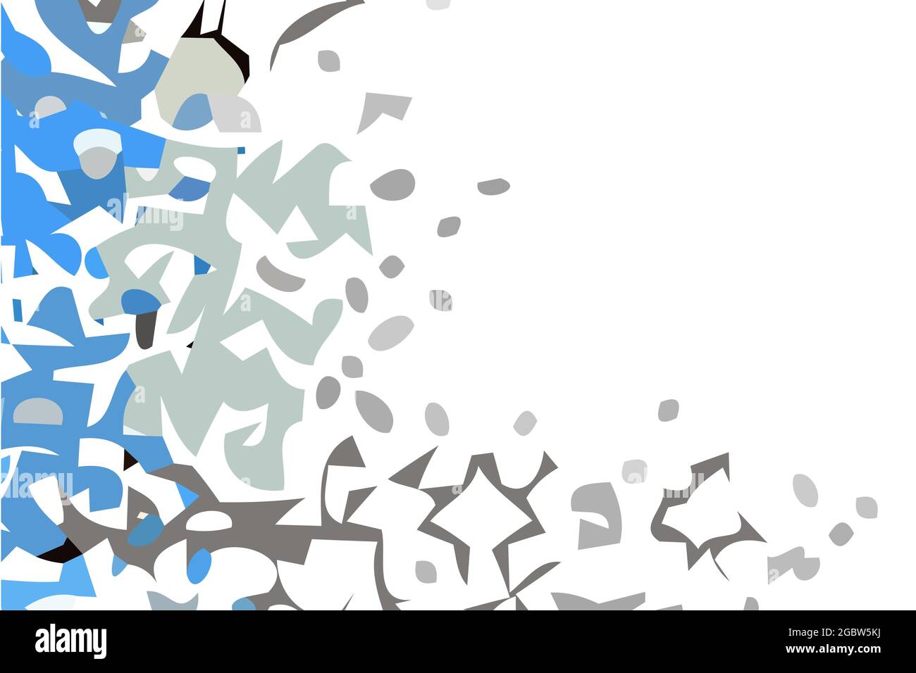 Blue and white background. Abstract vector. Modern geometric design. 2D ...