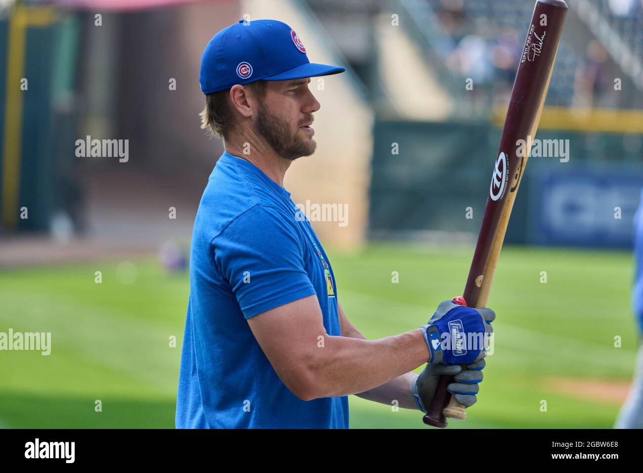 August 4 2021: Chicago Cubs third baseman Patrick Wisdom (16) during ...