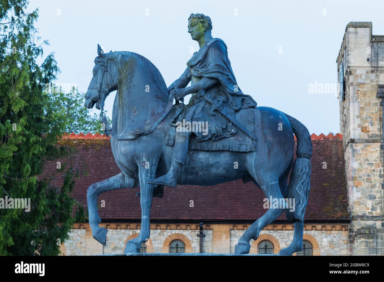 England, Hampshire, Petersfield, Equestrian Statue of Prince William ...