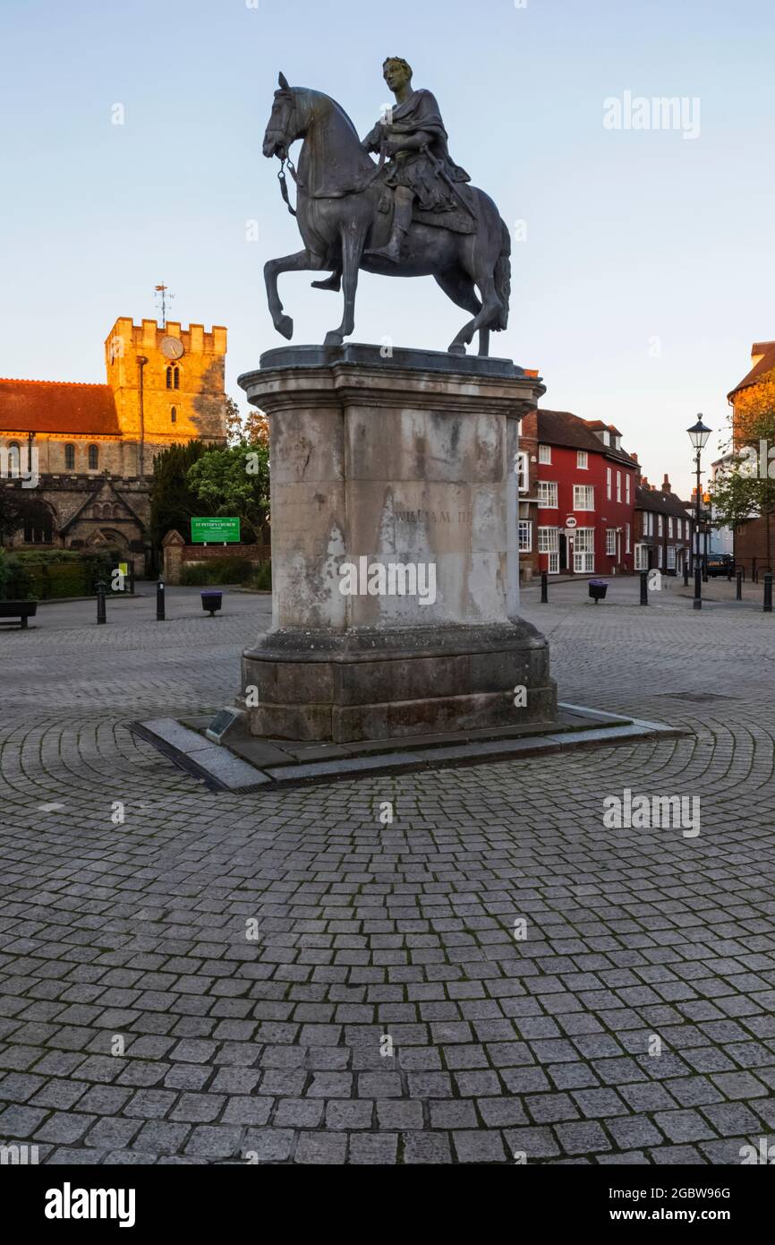 England, Hampshire, Petersfield, Equestrian Statue of Prince William ...