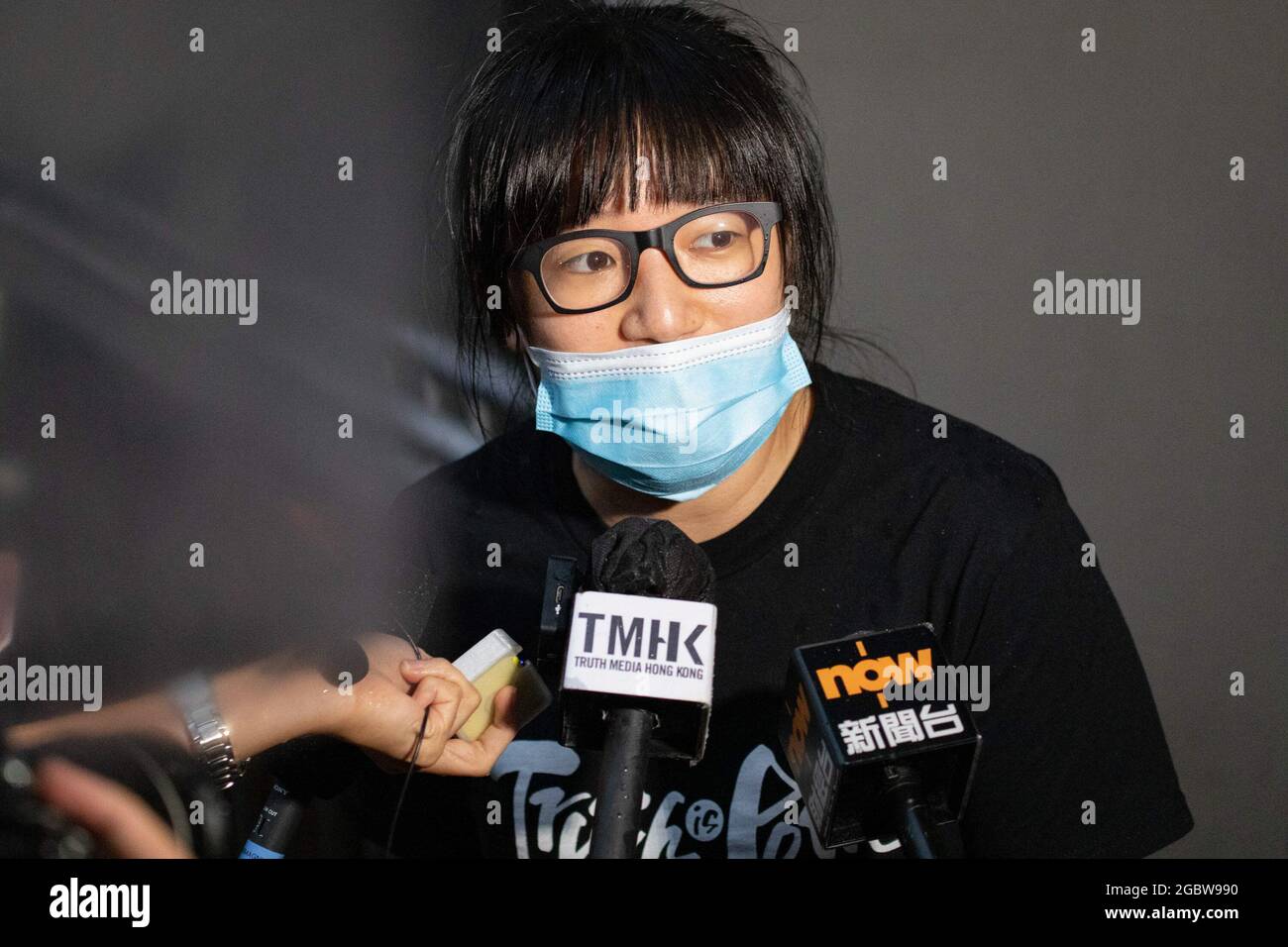 Chow speaks to journalist after winning the bail at High Court ...