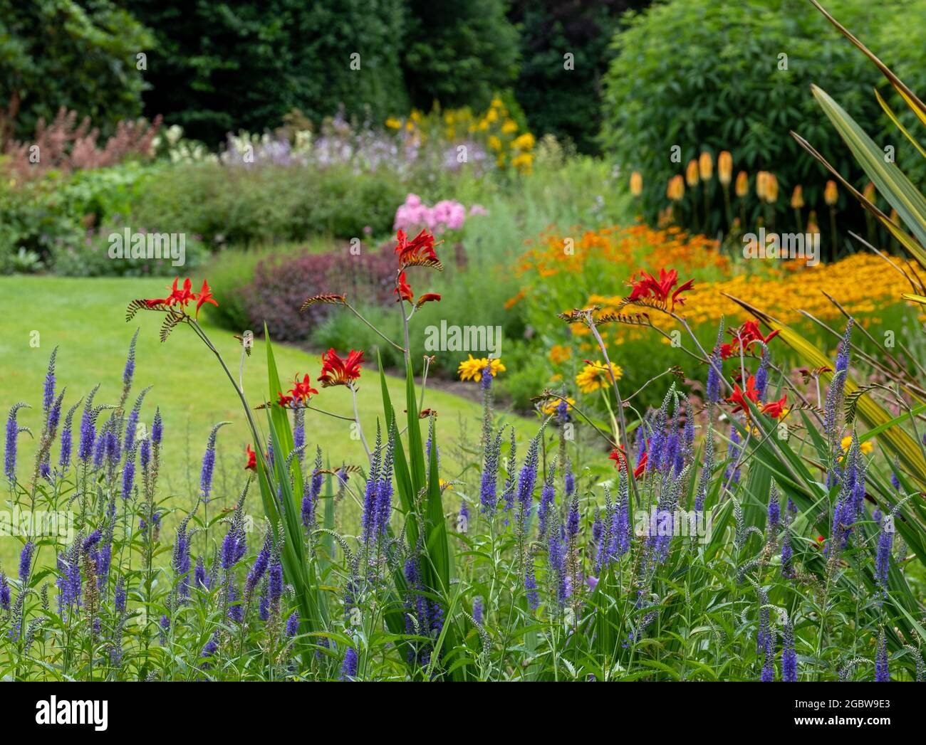 Garden influenced by the philosophy of naturalistic planting, with ...