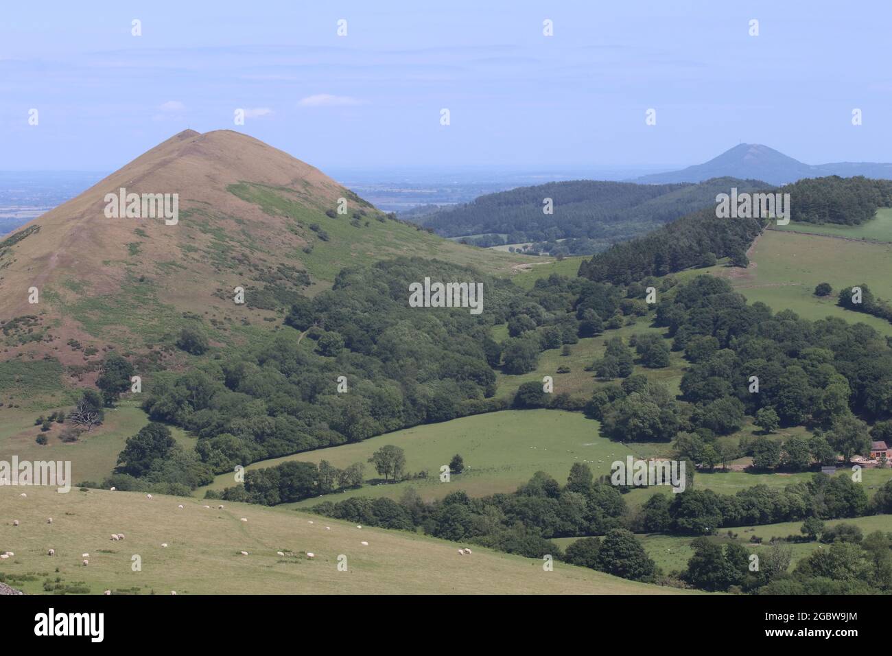 Shropshire Hills: The Lawley and the Wrekin Stock Photo - Alamy